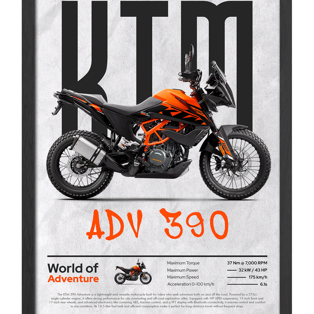 KTM ADV 390 – Duvarda