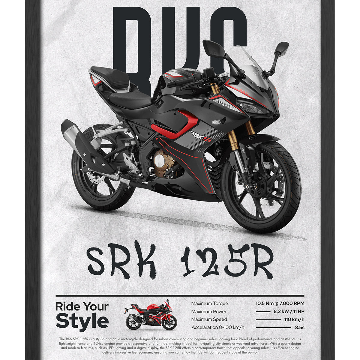 RKS SRK 125R – Duvarda